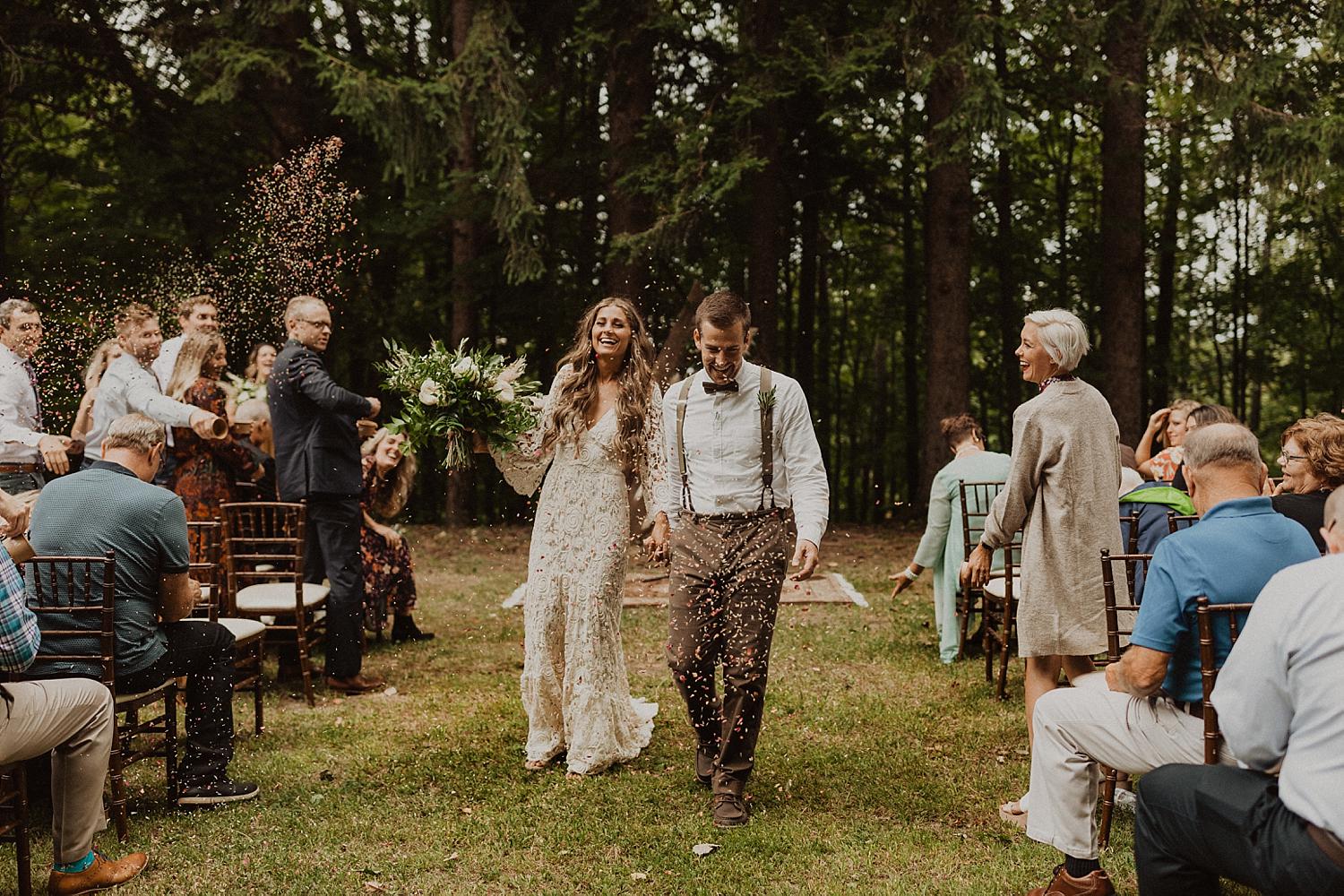 Boho Park Wedding, Michigan || Chelsea + Chad